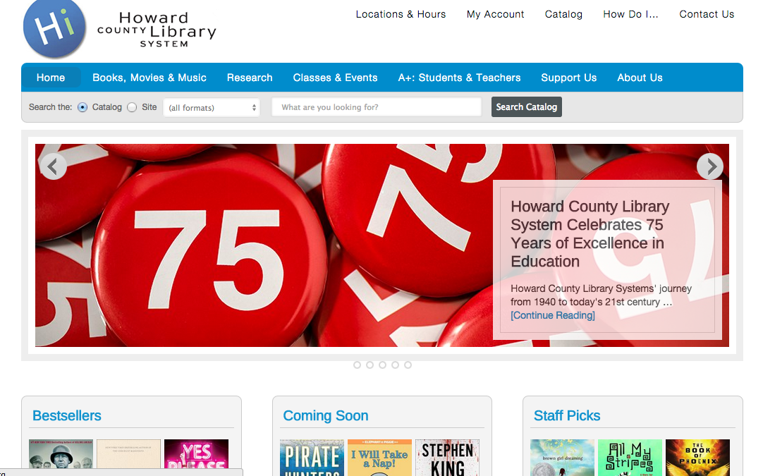 Howard County Library launches redesigned website with help from Thorn ...